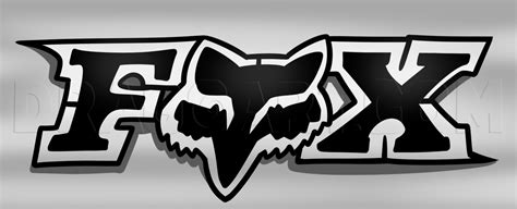 How To Draw Fox Racing Logo Fox Head Drawing Step By Step By Dawn
