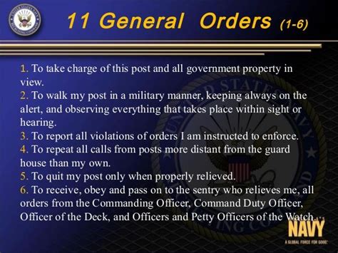 11 Marine Corps General Orders Proplasi