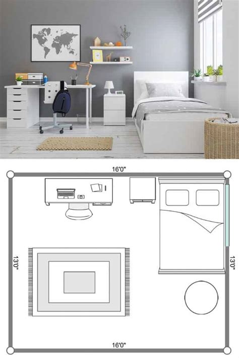 Teenage Small Bedroom Layout With Desk Juluamerica