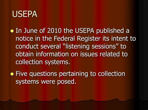 Ppt Collection Systems Regulatory Update Powerpoint Presentation Free Download Id 4180812