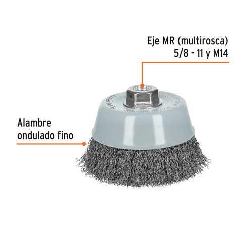 Ficha Tecnica Carda Copa 5 Alambre Ondulado Fino Multi Rosca Truper