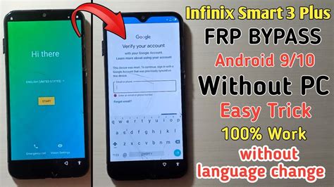 Infinix SMART 3 PLUS BYPASS Google Account Infinix SMART 3 X5516b FRP BYPASS Without PC