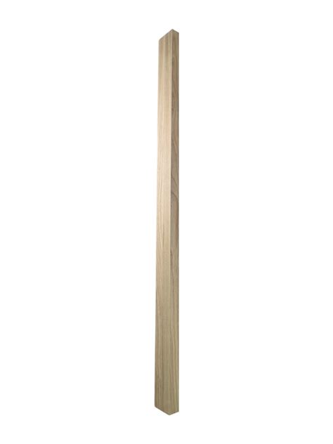 Ash Half Square Newel Post 90mm X 43mm In Various Lengths Shawstairsltd