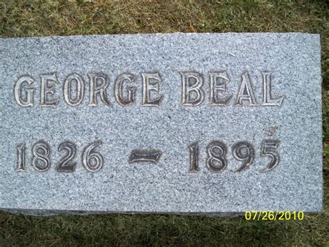 George E Beal 1826 1895 Find A Grave Memorial