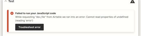 How To Debug Error While Requesting Devfile From Airtable We Ran