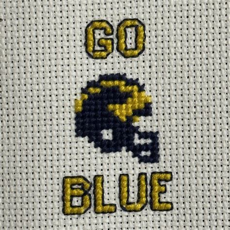 Fo Lets Go Michigan Rcrossstitch