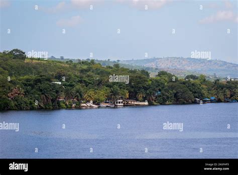 Amazing Natural Landscapes Of Ghana Atlantic Ocean Coastline With Green