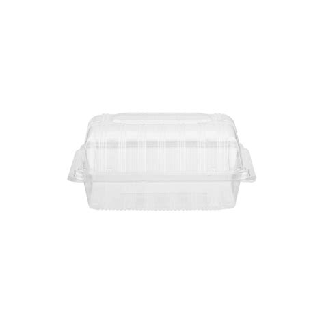 Clear Rectangle Hinged Container Bakery And Deli Food Packing Solution