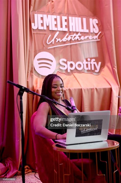 Jemele Hill Speaks During The Spotify House Of Are And Be Podcast News