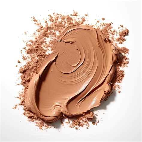 Premium Ai Image Foundation Cosmetic Texture On White