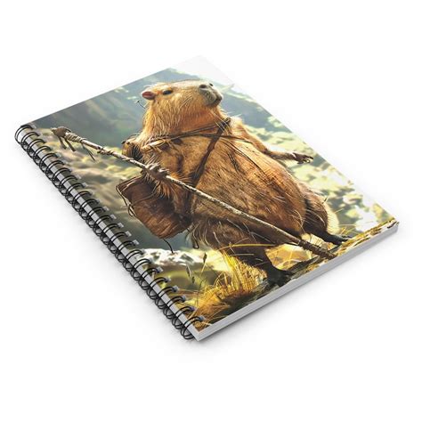 Capybara Spiral Notebook Nature Journal For Campers And Hikers Etsy