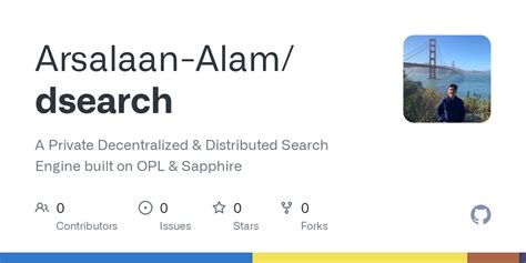 Github Arsalaan Alamdsearch A Private Decentralized And Distributed Search Engine Built On Opl