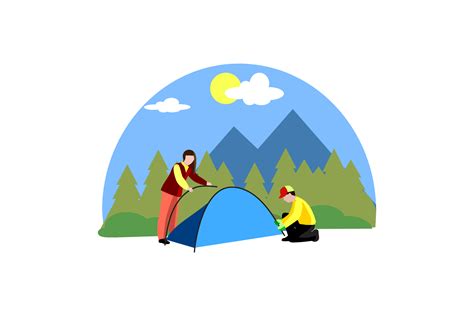 Camping Beautiful Background Graphic By Mydesignstudiosemarang