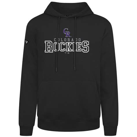 Mens Colorado Rockies Levelwear Black Podium Journey Hoodie