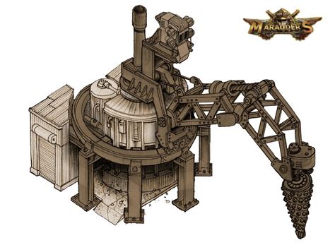 Artstation Mining Structure Tony Indindoli