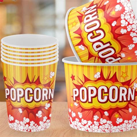 Supply Disposable 85 Oz Paper Bucket Packaging Popcorn Tubs Wholesale Factory Xiamen Order