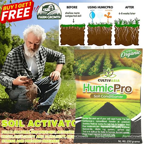 Top 1 Soil Conditioner Humicpro 250g Organic Npk Fertilizer For