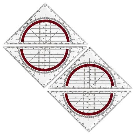 Multifunctional Set Square Math Protractor Geometry Measuring Tool Set