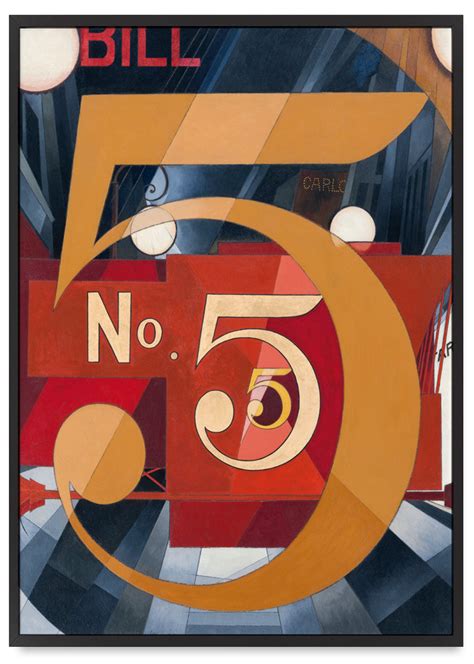 Plakat Plakaty Demuth Liczba Pięć 21x30 Cm W Czarnej Ramie Inna Marka