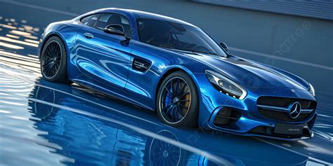 Gambar Latar Belakanglatar Belakang Logam Cecair Biru Aliran Merkuri