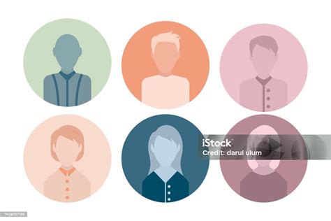 사용자 프로필 Ux 벡터 페르소나 아바타 디자인 벡터 플랫 격리 일러스트 레이 션 남자에 대한 스톡 벡터 아트 및 기타 이미지