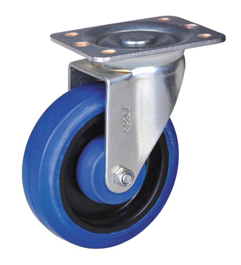 Rubber Wheel Swivel Caster 5′′ Middle Duty Castor Caster And Wheel Caster