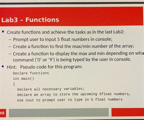 Solved Lab3 Functions • Create Functions And Achieve