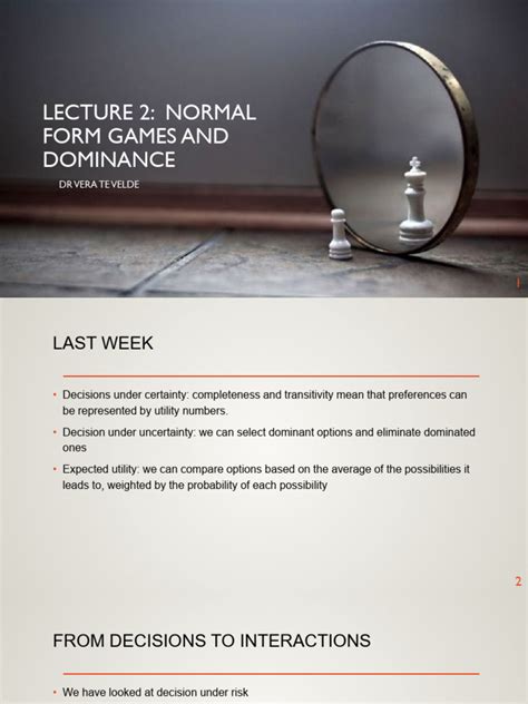 lecture 2 slides pdf mathematical economics game theory