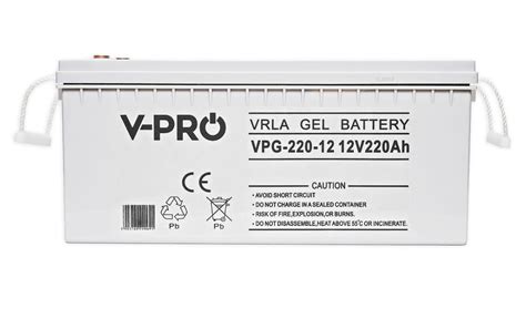 Akumulator żelowy Volt Gel Vpro Premium 12v 220ah Hermes Plus