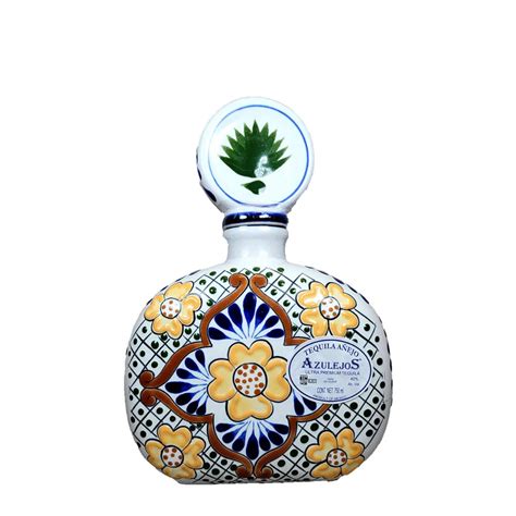 Azulejos Ultra Premium Añejo Tequila 750ml Ceramic Flower Mmwl