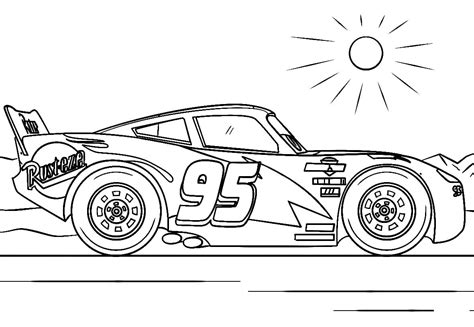 Lightning Mcqueen Coloring Pages Coloringlib