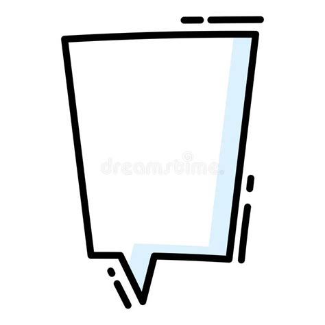 Isolated Empty Comic Speech Bubble Vector Stock Vector Illustration Of Empty Blank 269973175