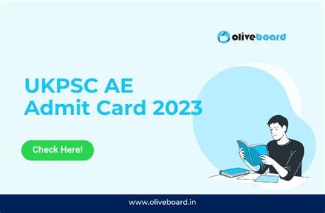 Ukpsc Ae Admit Card 2023 Out Direct Link To Download Hall Ticket