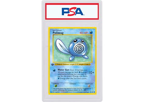 Poliwag 1999 Pokemon Tcg Base Set 1st Edition 59102 Psa Or Bgs