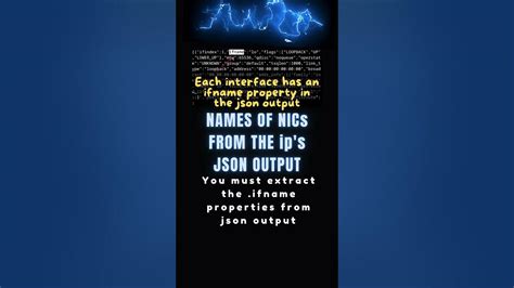 List Of Network Cards By Json Output Of Ip Command Linux