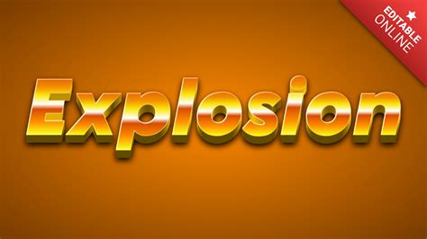 Explosion Text Effect Generator Textstudio