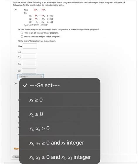 Solved Indicate Which Of The Following Is An All Integer