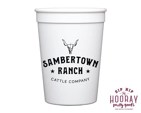 Personalized Ranch Company Stadium Cups Siphiphooray