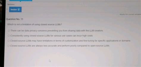 Sections Siction Marks For Carrect Answer StudyX