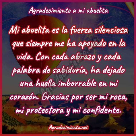 Palabras De Agradecimiento A Mi Abuelita