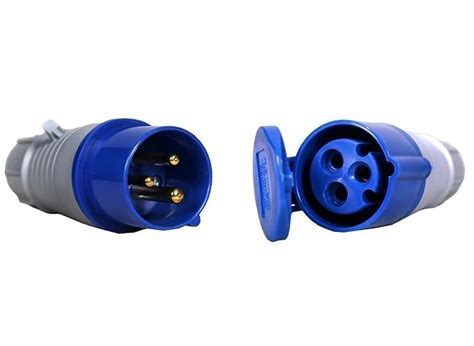 Valiya® 16a 250v 3 Pin Weather Proof Industrial Plug Socket Male And