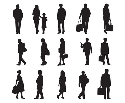 Simple People Silhouette Vector Art Icons And Graphics For Free Download