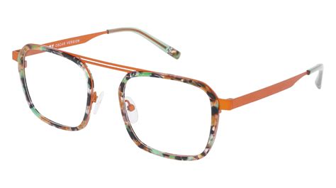 Eyeglasses Oscar Version Ov 2427 Pwor 5022 Man Kaki Orange Square