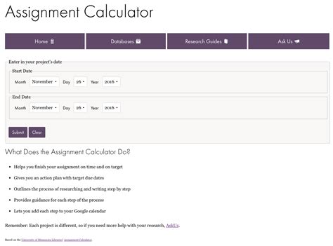 JavaScript Research Project Calculator John Meyerhofer