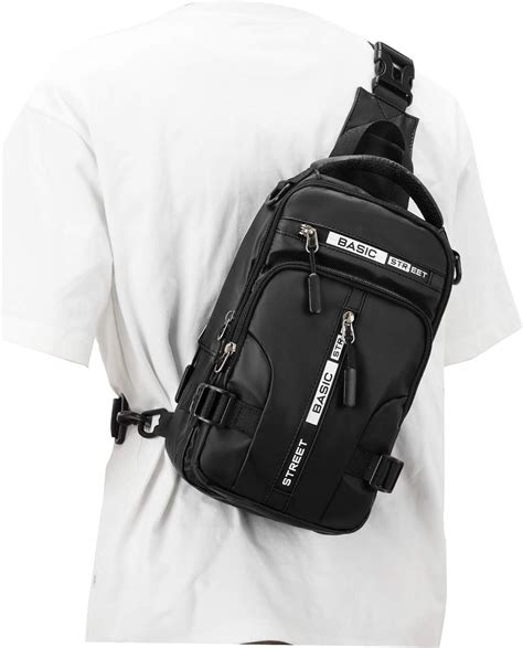 Large Black Sling Bag For Men Women Mini Anti Theft One