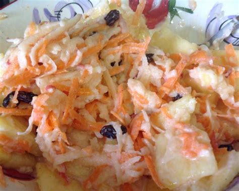 Apple Carrot Pineapple Salad Recipe Chefs Resource Recipes