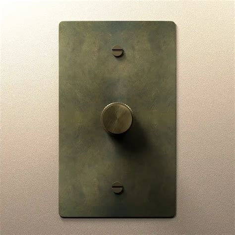 Antique Brass Rotary Dimmer Switch