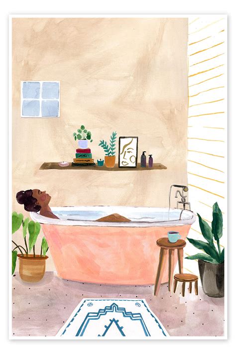 Bath Time Print By Laura Page Posterlounge