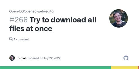 Try To Download All Files At Once · Issue 268 · Open Eoopeneo Web Editor · Github