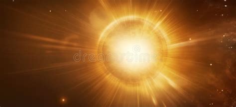Solar System Background Rays Yellow For Magazine Articles Concept